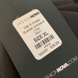 Fashion Nova | Pants & Jumpsuits | Fashion Nova Get A Grasp Buckle Jumpsuit | Poshmark
